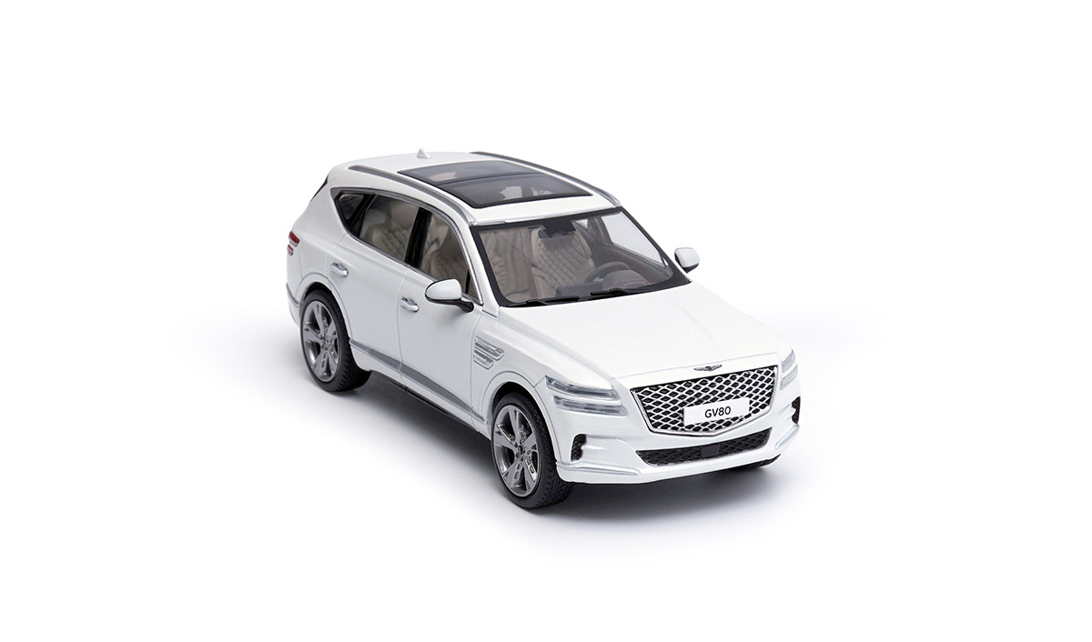 GENESIS BOUTIQUE - GV80 1:43 Scale Model 마테호른 화이트